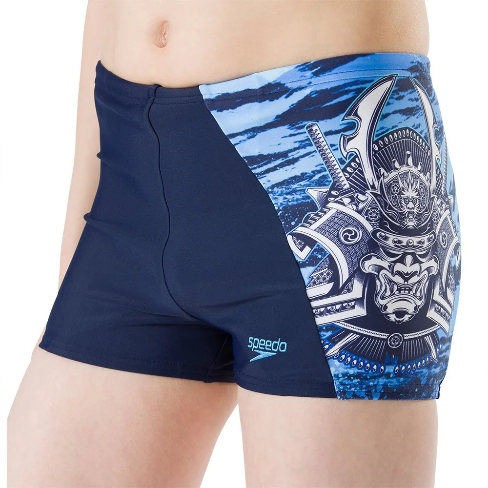 Speedo NeonSamurai Digital Aquashort Swim Boxer Blue, Swiminn